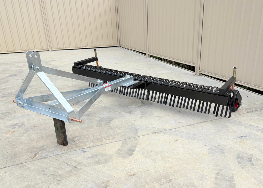 Landscape rake with wheels 8ft – Implements Direct