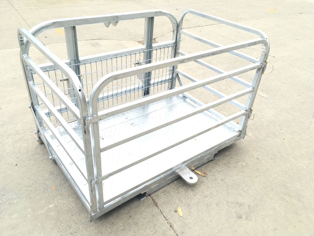 Heavy duty 1.5m Galvanised Transport tray, tow bar – Implements Direct