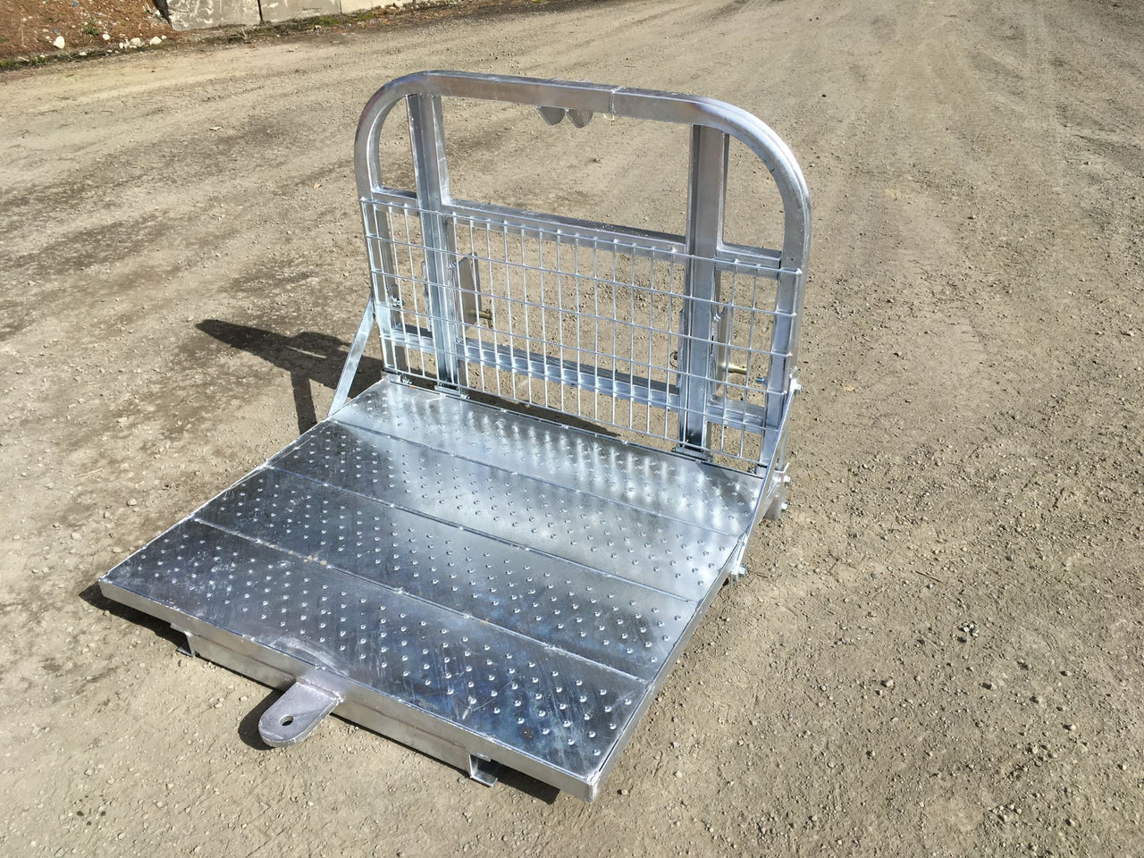 Galvanised Transport Tray with Towbar | Cat 1-2 3-Point Linkage Tractor ...